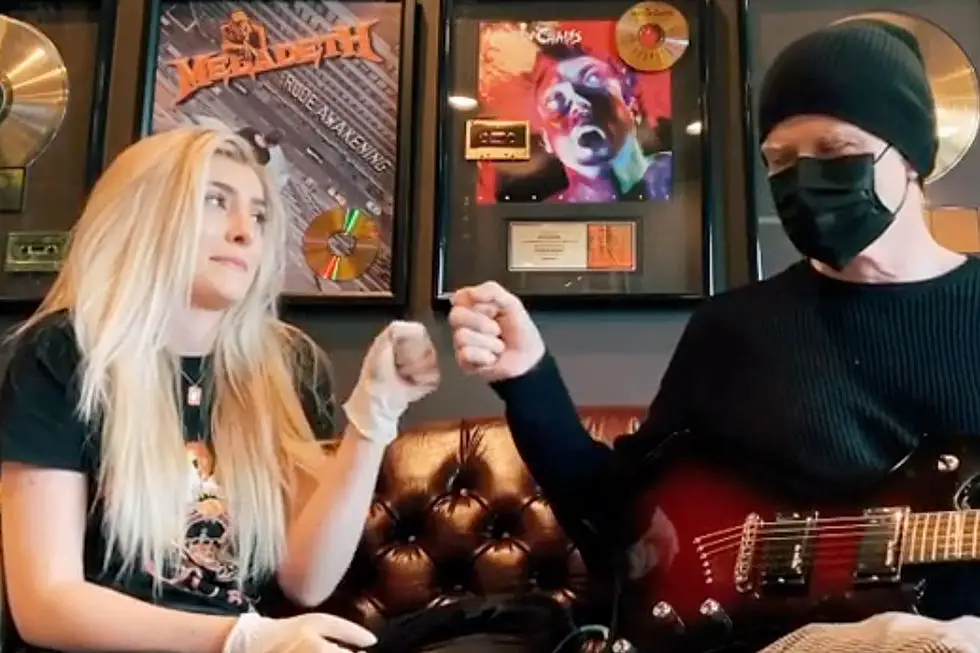 Watch Dave Mustaine & His Daughter Cover THE BEATLES' 'Come Together ...